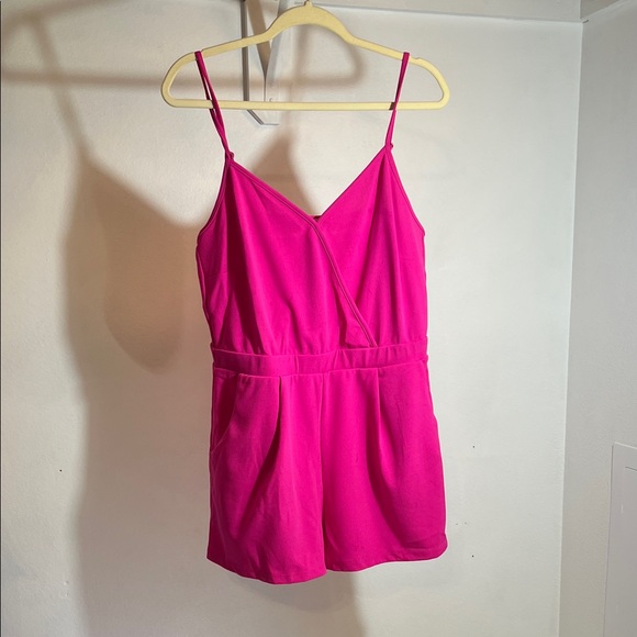 Moa Moa | Pants & Jumpsuits | Moa Moa Vibrant Pink Sleeveless Romper ...